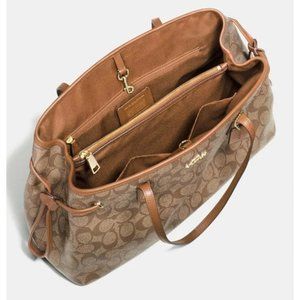 Coach | Bags | Coach Drawstring Carryall In Signature Canvas | Poshmark